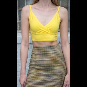 Brandy Melville | Tops | Brandy Melville Yellow Amara Tank Top | Poshmark